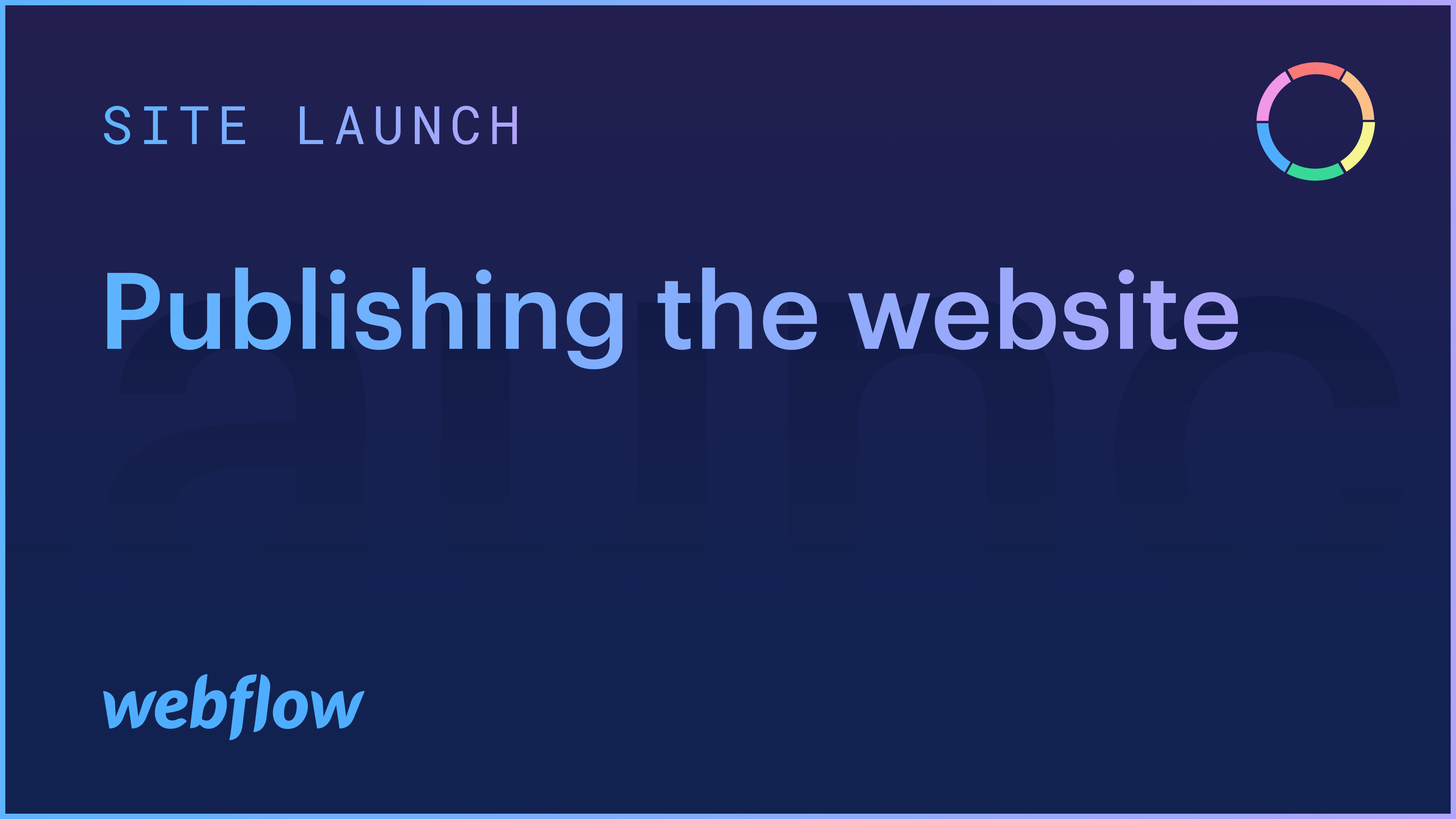 Publishing the website | Webflow University