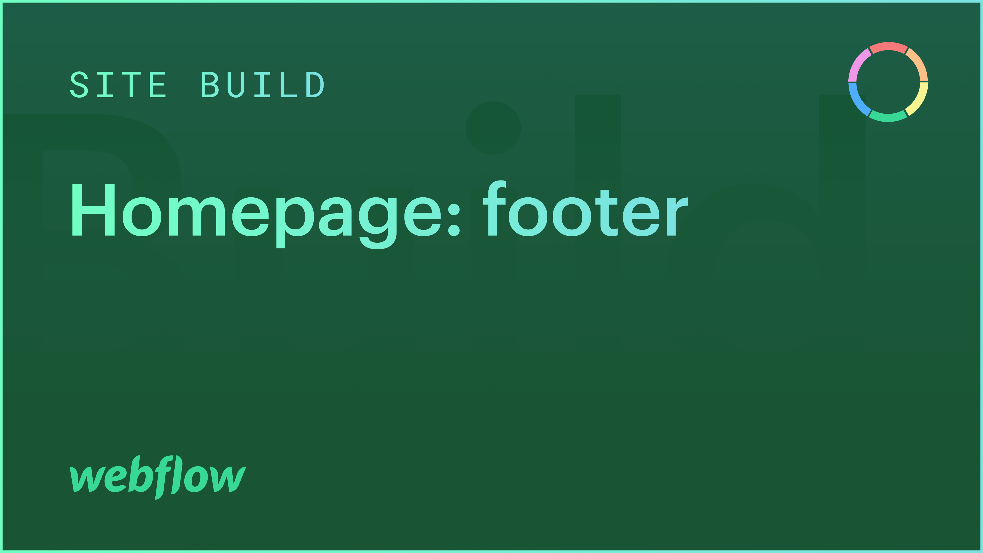 Homepage: footer | Webflow University