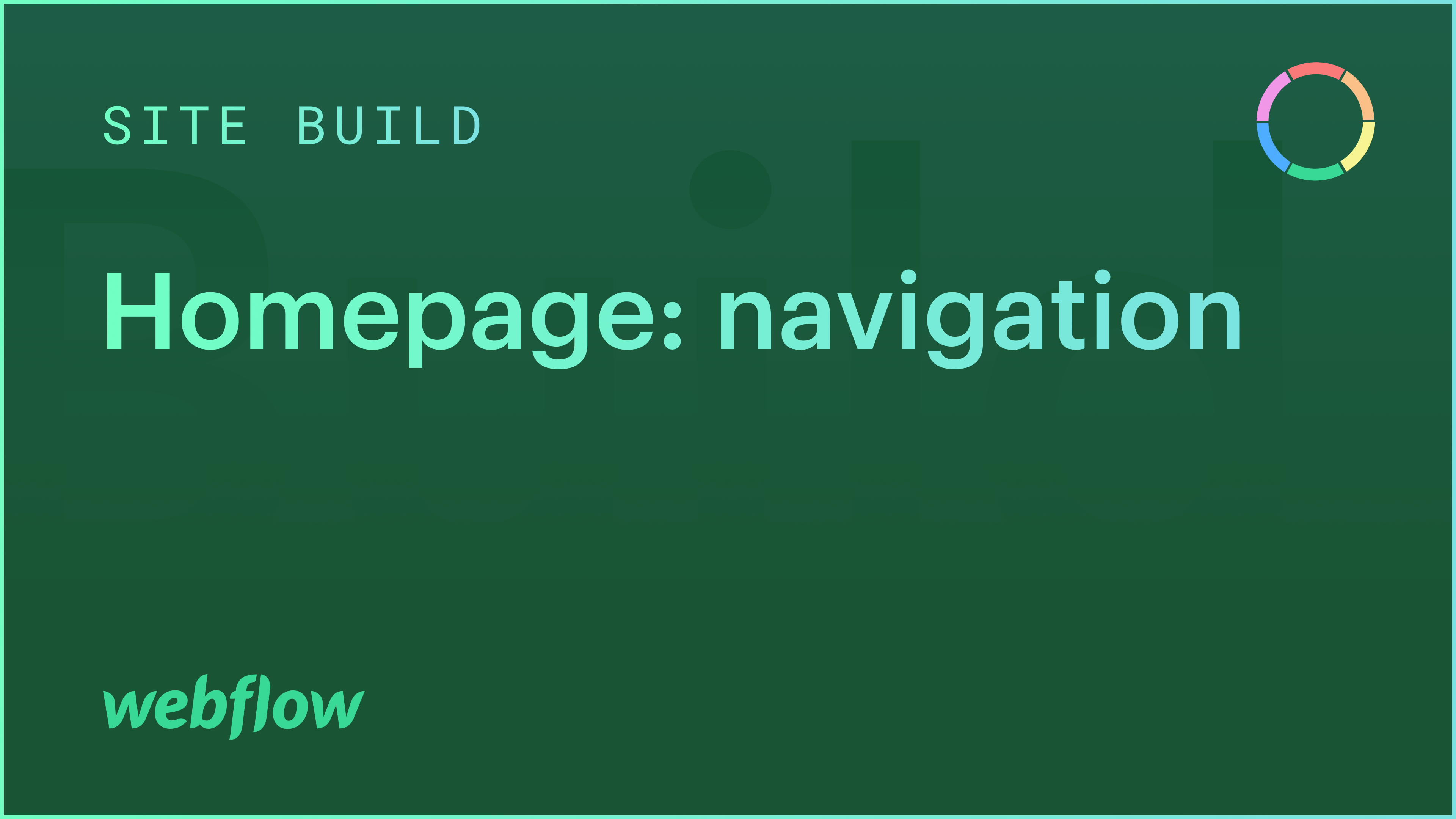 Homepage: navigation | Webflow University