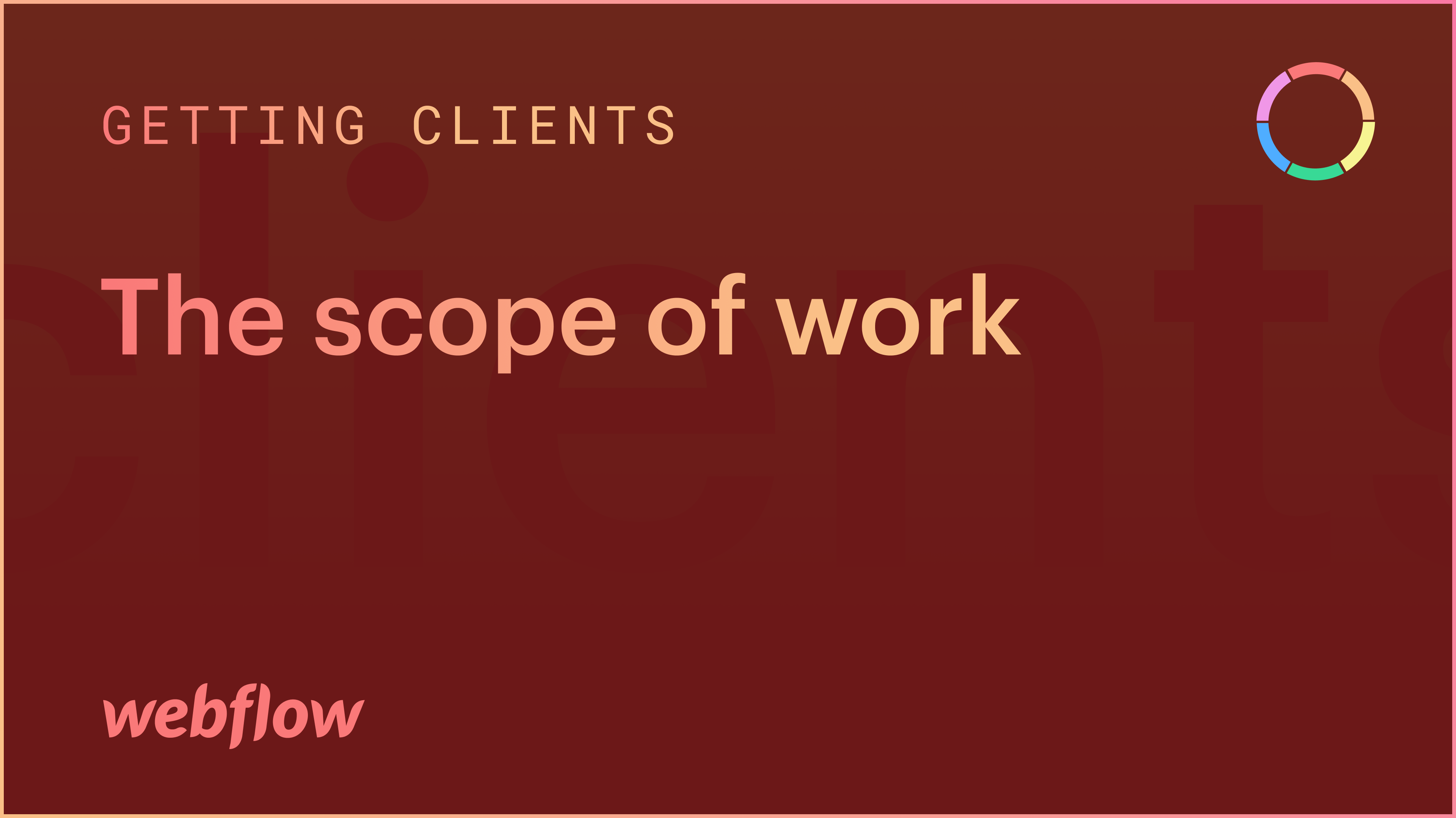The scope of work | Webflow University